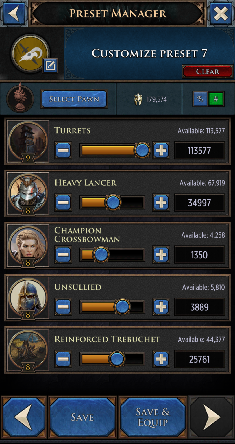 Preset Manager Guide – Organize your Gear, Hero Council and March ...